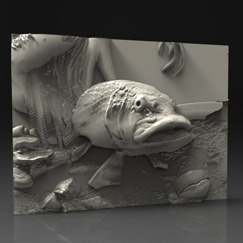 Download free 3D printing templates fish in a lake cnc router ・ Cults
