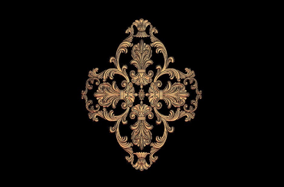 Free STL file wall frame renaissance deco・Template to download and 3D ...