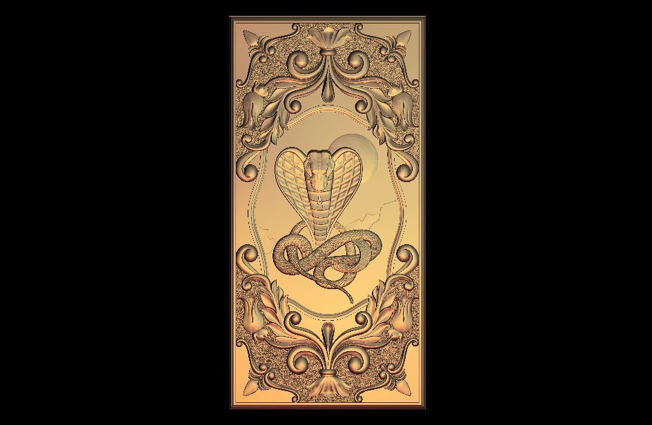 Free STL file cobra snake frame・3D print design to download・Cults