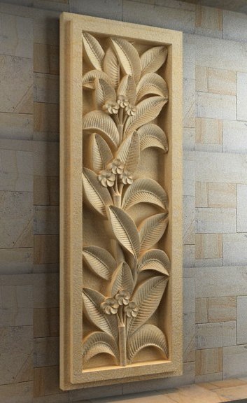 Free STL file wall modern art decoration flowers・Template to download ...