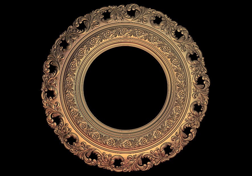 Free STL file frame circle・Design to download and 3D print・Cults