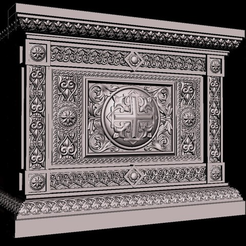 Download free 3D print files renaissance medieval decoration treasure ...