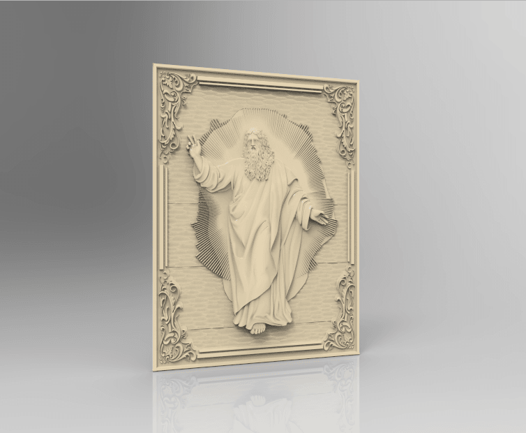 Free STL file god saint religious christian・3D printer design to ...
