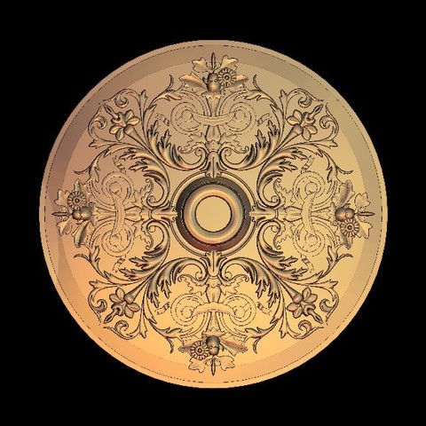 Download free STL file art frame circular renaissance • 3D printable ...