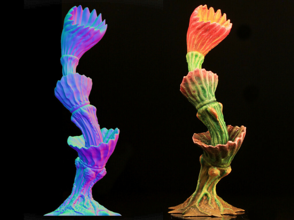 Free STL file Tabletop plant: "Puzzle Grass Plant" (Alien Vegetation 49 ...