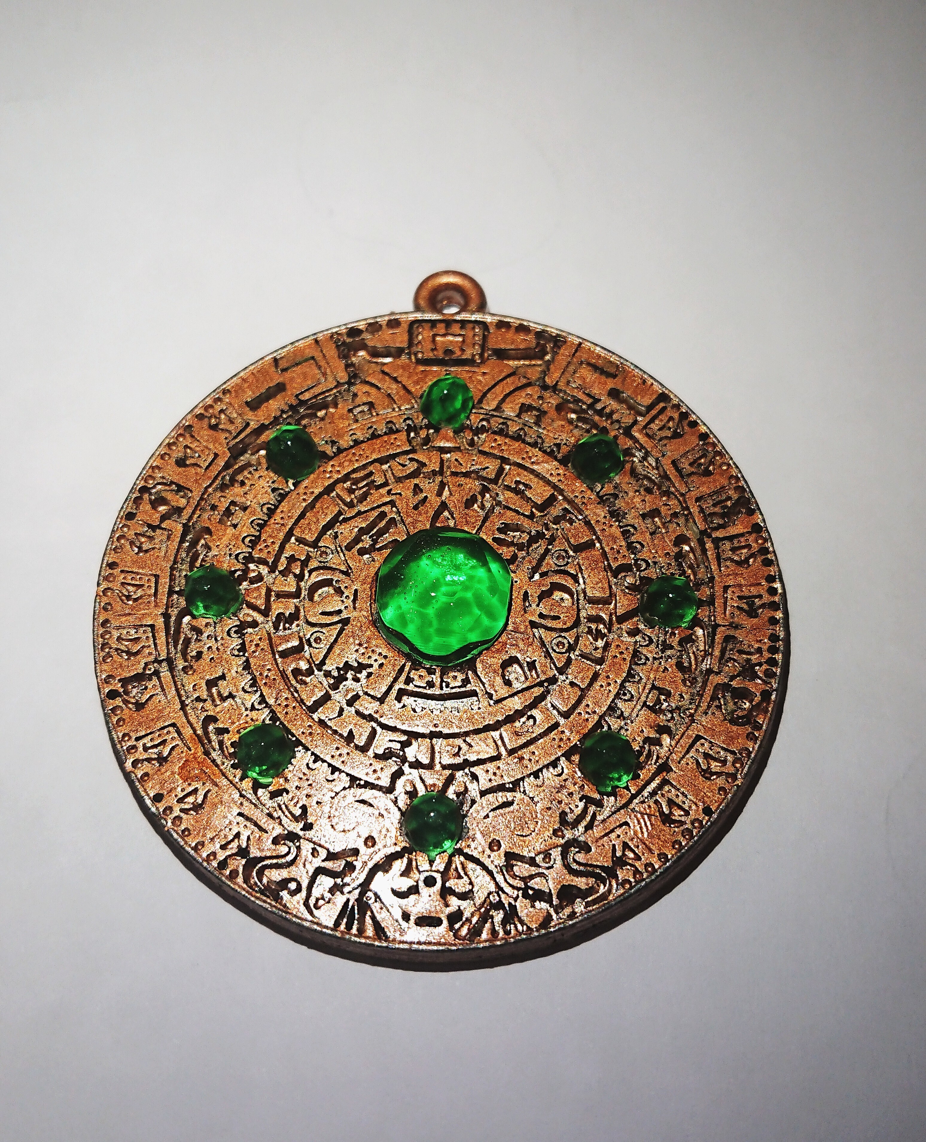 Descargar archivo STL gratis Colgante azteca con piedras preciosas ...