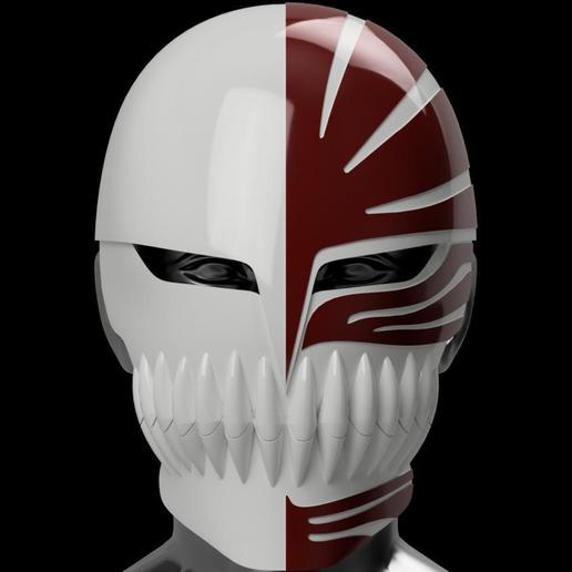 Download STL file Ichigo Hollow / Visored mask • Object to 3D print ・ Cults
