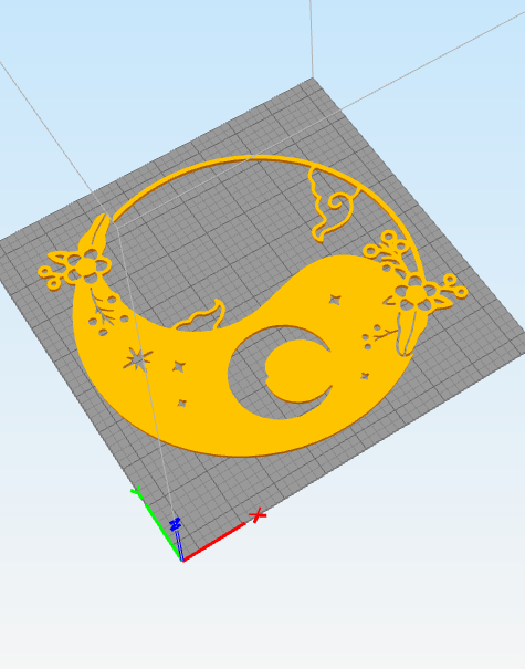 STL file wall decor moon・3D print design to download・Cults