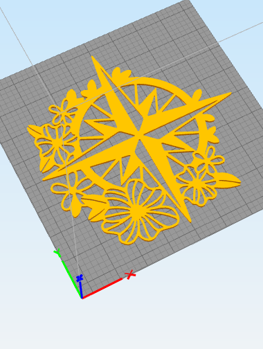 STL file wall decor compass 🧭・3D printable design to download・Cults