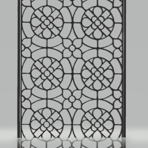 Download STL file wall decor geometric vitral • 3D print template ・ Cults