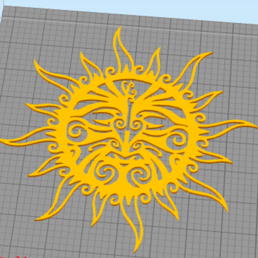 Download STL file wall decor sun ・ Cults