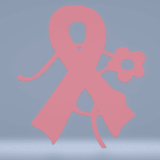 Download free STL file breast cancer ribbon • 3D printer model ・ Cults
