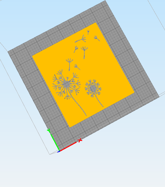 STL file stencil dandelion・3D printer design to download・Cults