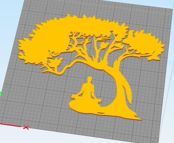 STL file wall decor meditation・3D printer model to download・Cults