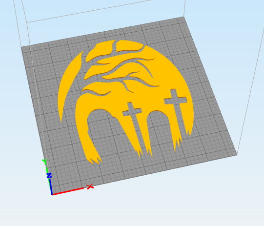 STL file wall decor graveyard・Template to download and 3D print・Cults