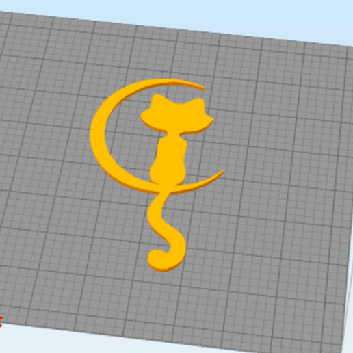 Download STL file wall decor cat and moon • 3D print design ・ Cults