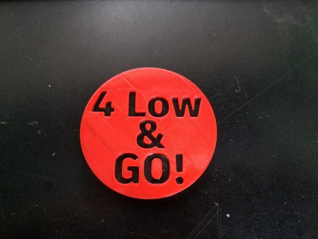 Free STL file 4 Low & Go! emblem・3D printer design to download・Cults