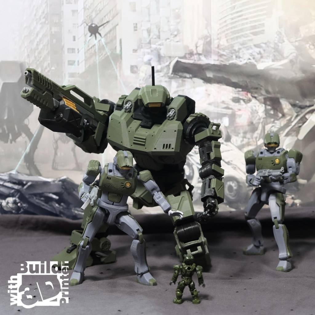 Archivo STL gratis Heavy Gun Walker (pieza opcional del torso) 🔫・Modelo ...