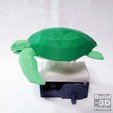 Download free 3D printer templates Save the Sea Turtles (automata) ・ Cults