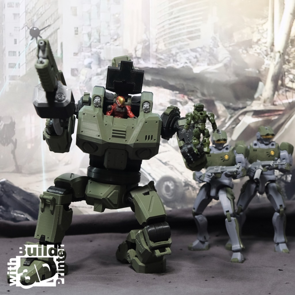 Archivo STL gratis Heavy Gun Walker (pieza opcional del torso) 🔫・Modelo ...