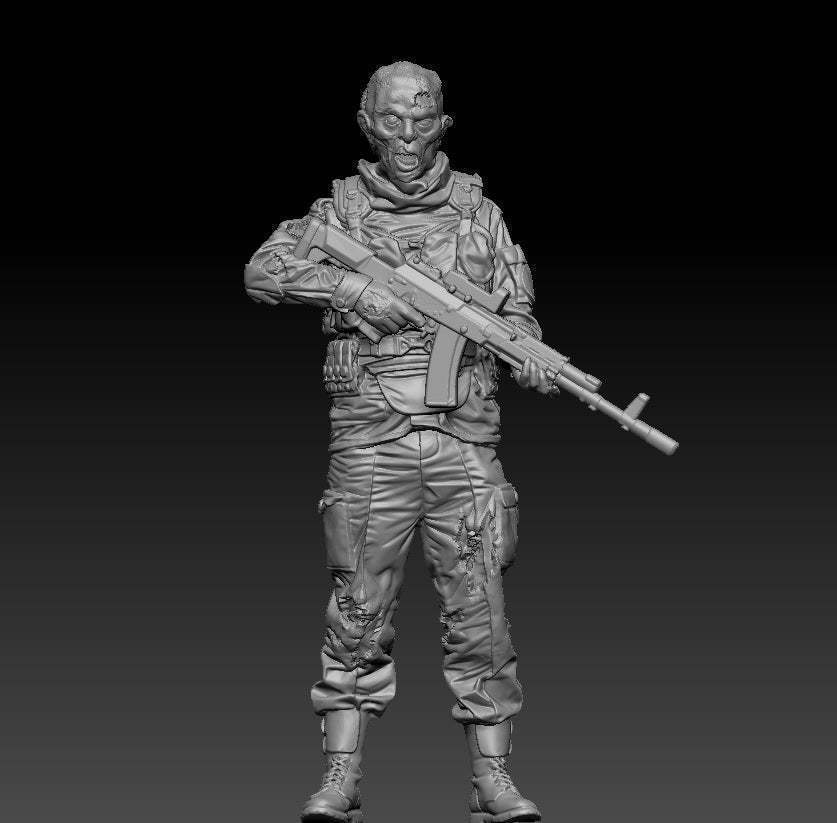 Free STL file Zombi Soldier・3D print object to download・Cults