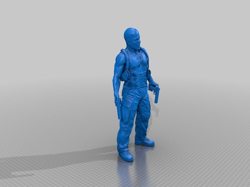 Free STL file Bruce Willis no 2・Object to download and to 3D print・Cults