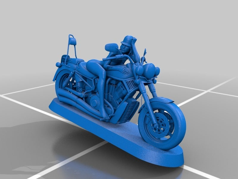 Free STL file biker girl 👧・3D print object to download・Cults