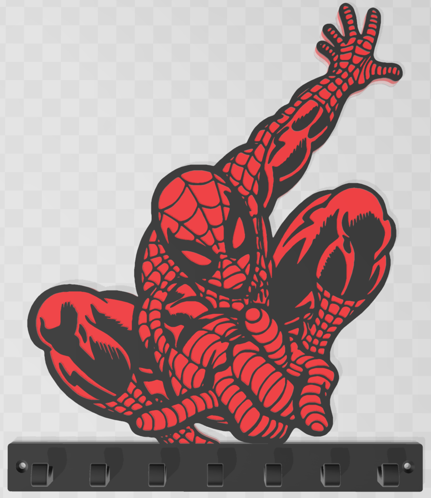Free STL file Spider-Man Keys Holder・Template to download and 3D print ...