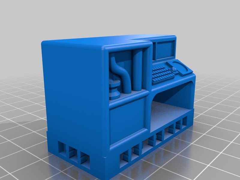Free STL file Futuristic Computer Terminal 🖥️・3D printing model to ...