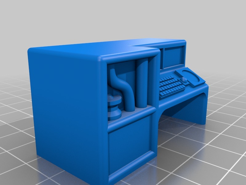 Free STL file Futuristic Computer Terminal 🖥️・3D printing model to ...