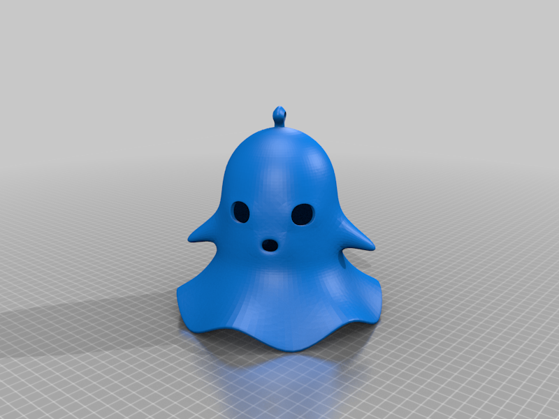 Free STL file Halloween Ghost Decoration with Rotated Hole・Model to ...