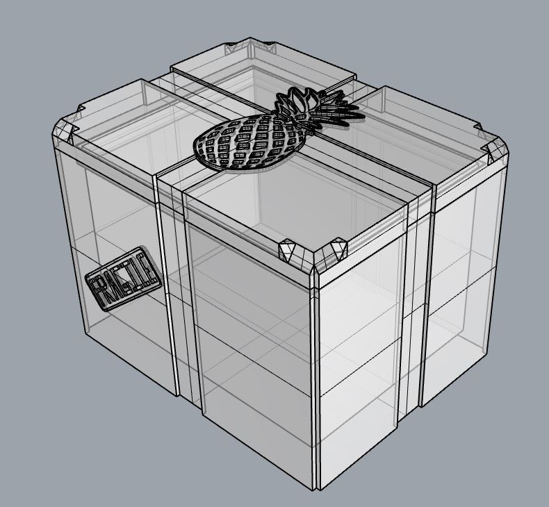 STL file Pineapple Storage Box・Model to download and 3D print・Cults