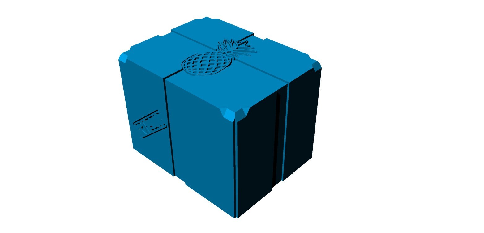 STL file Pineapple Storage Box・Model to download and 3D print・Cults