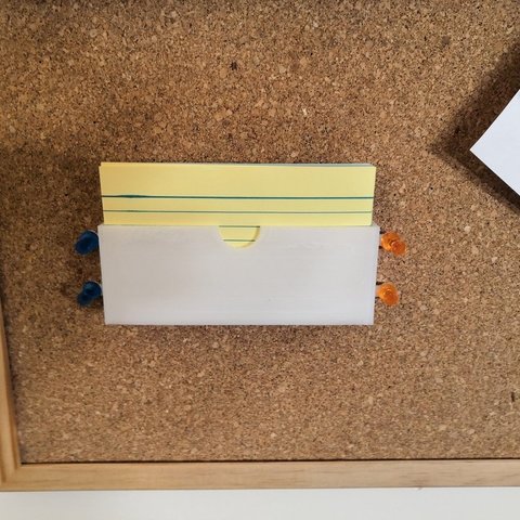 Download free STL file Flash Card Holder (thumbtack-able) • 3D printing ...