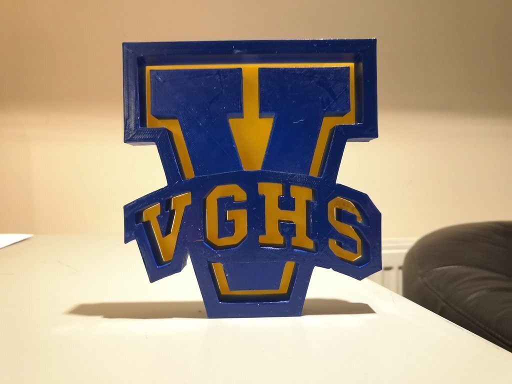 Archivo STL Cartel VGHS 🚩・Modelo para descargar y imprimir en 3D・Cults