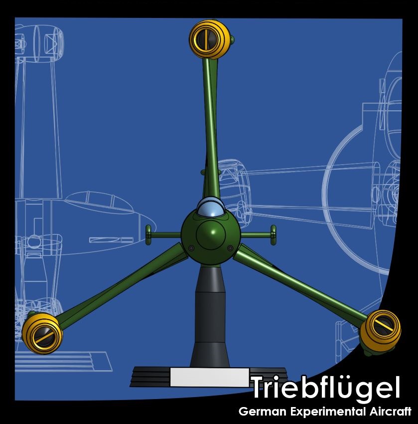 STL file Focke-Wulf Triebflügel - WW2 German Aircraft Concept 1:32・3D ...