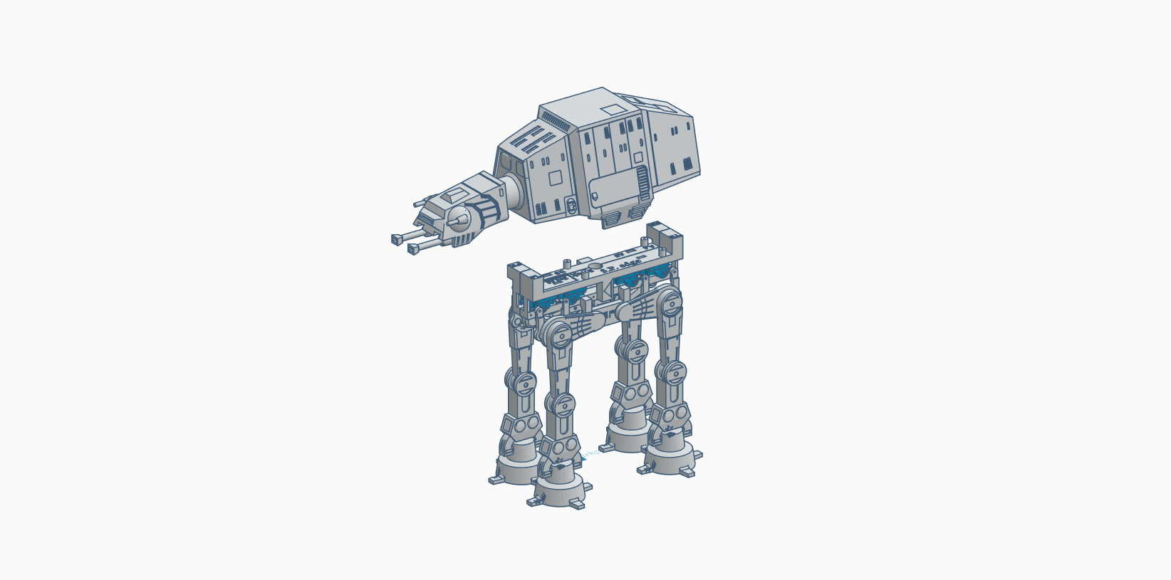 Free STL file Walking ATAT using Servos and Arduino 🚶・3D print design ...