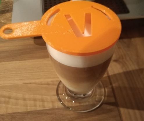 Free STL file vbuck cappuccino stencil・3D printing design to download・Cults