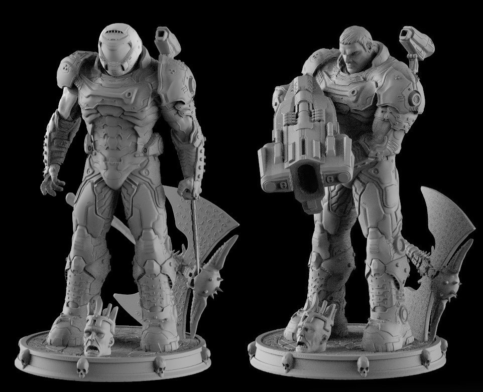 3D file Doom Eternal Figure Collection・3D print design to download・Cults