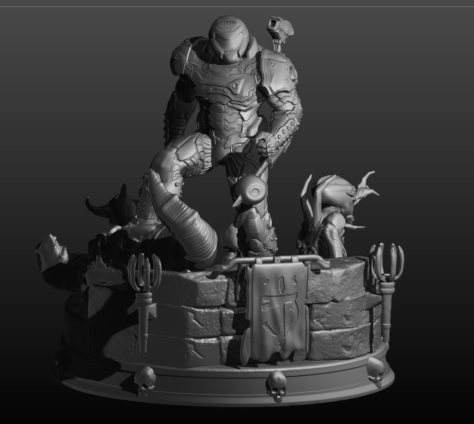 Descargar archivo STL DOOM SLAYER • Objeto para imprimir en 3D ・ Cults