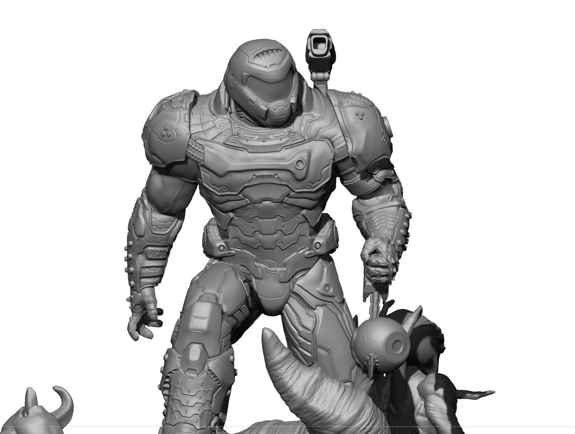 Descargar archivo STL DOOM SLAYER • Objeto para imprimir en 3D ・ Cults