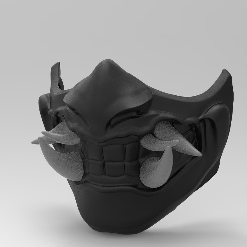 STL file SAMURAI MASK (COVID19) 🗡️・3D printable model to download・Cults