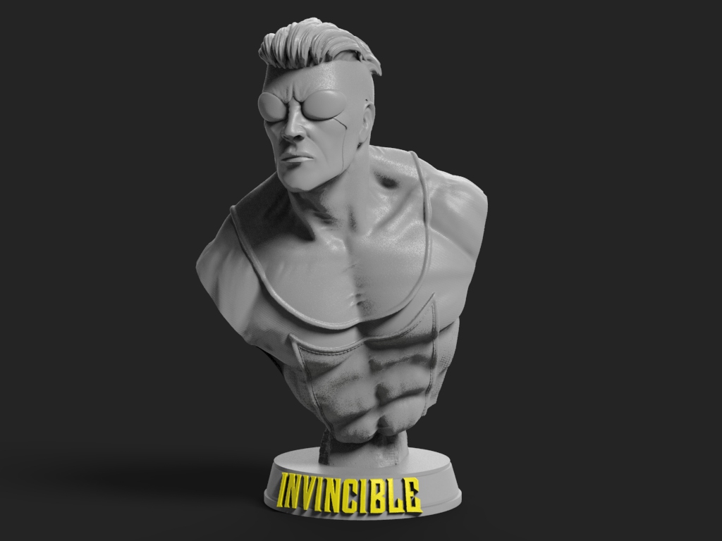 STL file Invincible Bust 👤・3D printing model to download・Cults