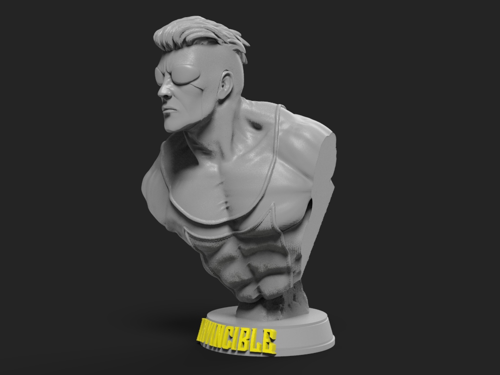 STL file Invincible Bust 👤・3D printing model to download・Cults