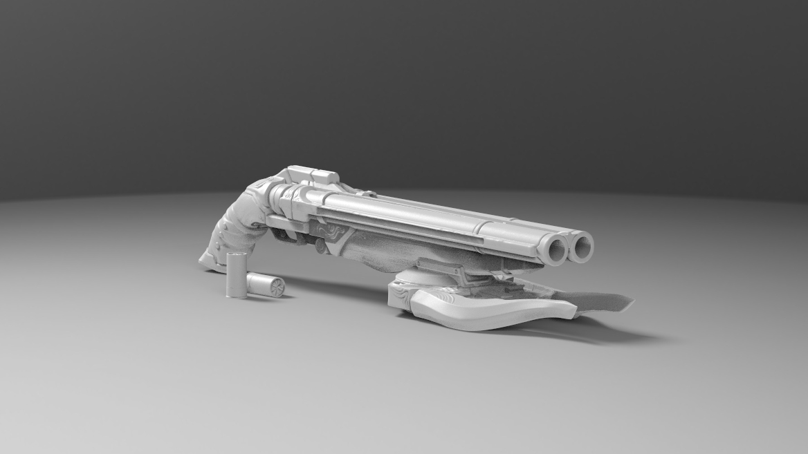 STL file DOOM shotgun for cosplay 🔫・3D printable model to download・Cults