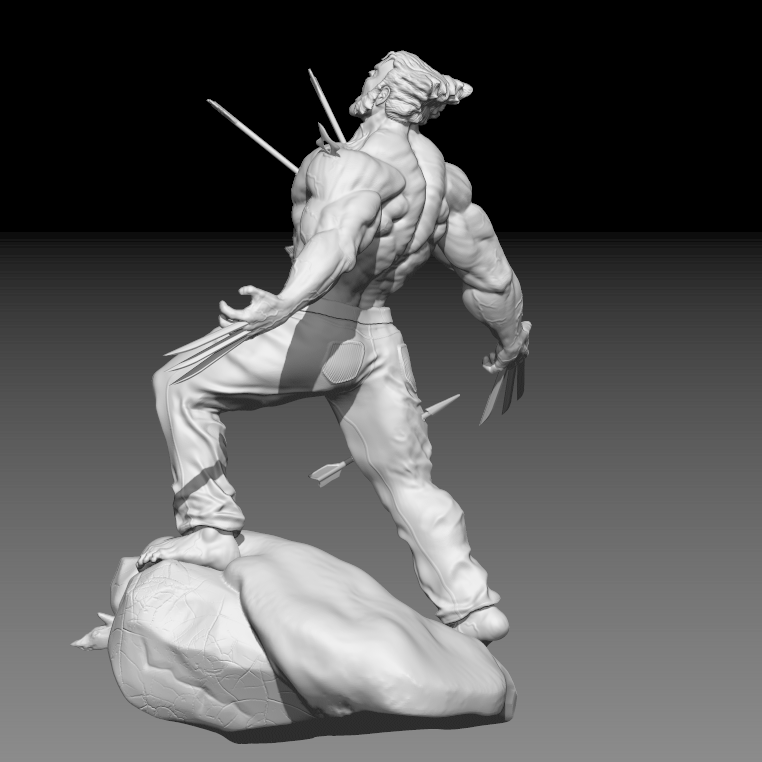 STL file Wolverine statue 🎨・3D printing idea to download・Cults