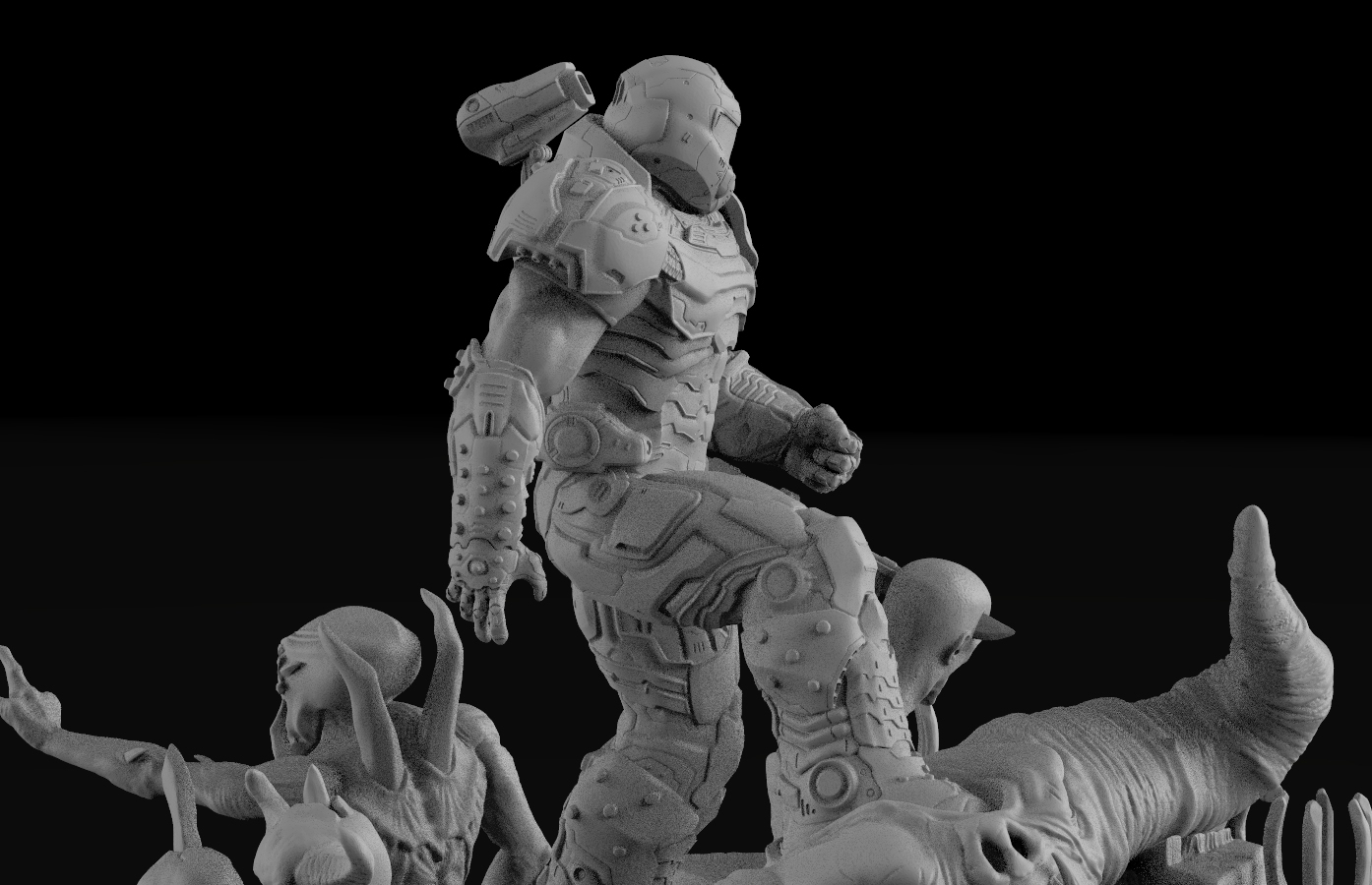 Descargar archivo STL DOOM SLAYER • Objeto para imprimir en 3D ・ Cults