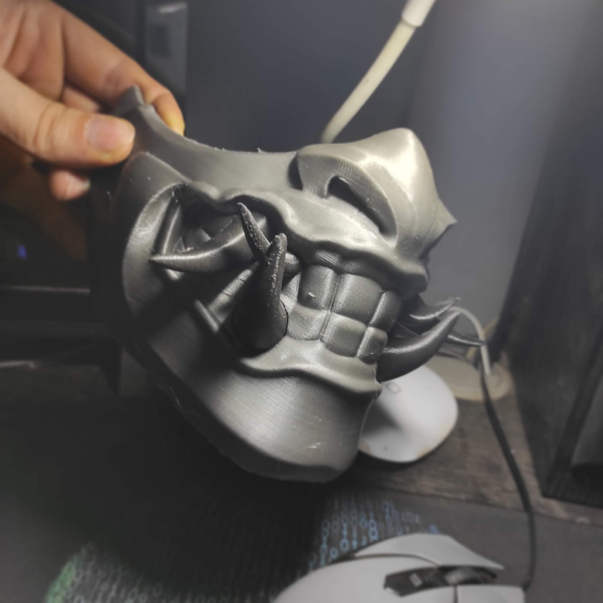 3D printable SAMURAI MASK (COVID19) • made with Jguarora a3s・Cults