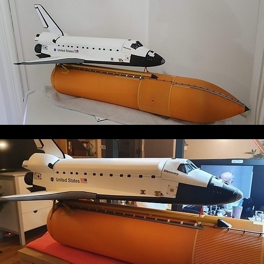 3D printed space shuttle STS31 hubble discovery pack 3/3 ・ Cults
