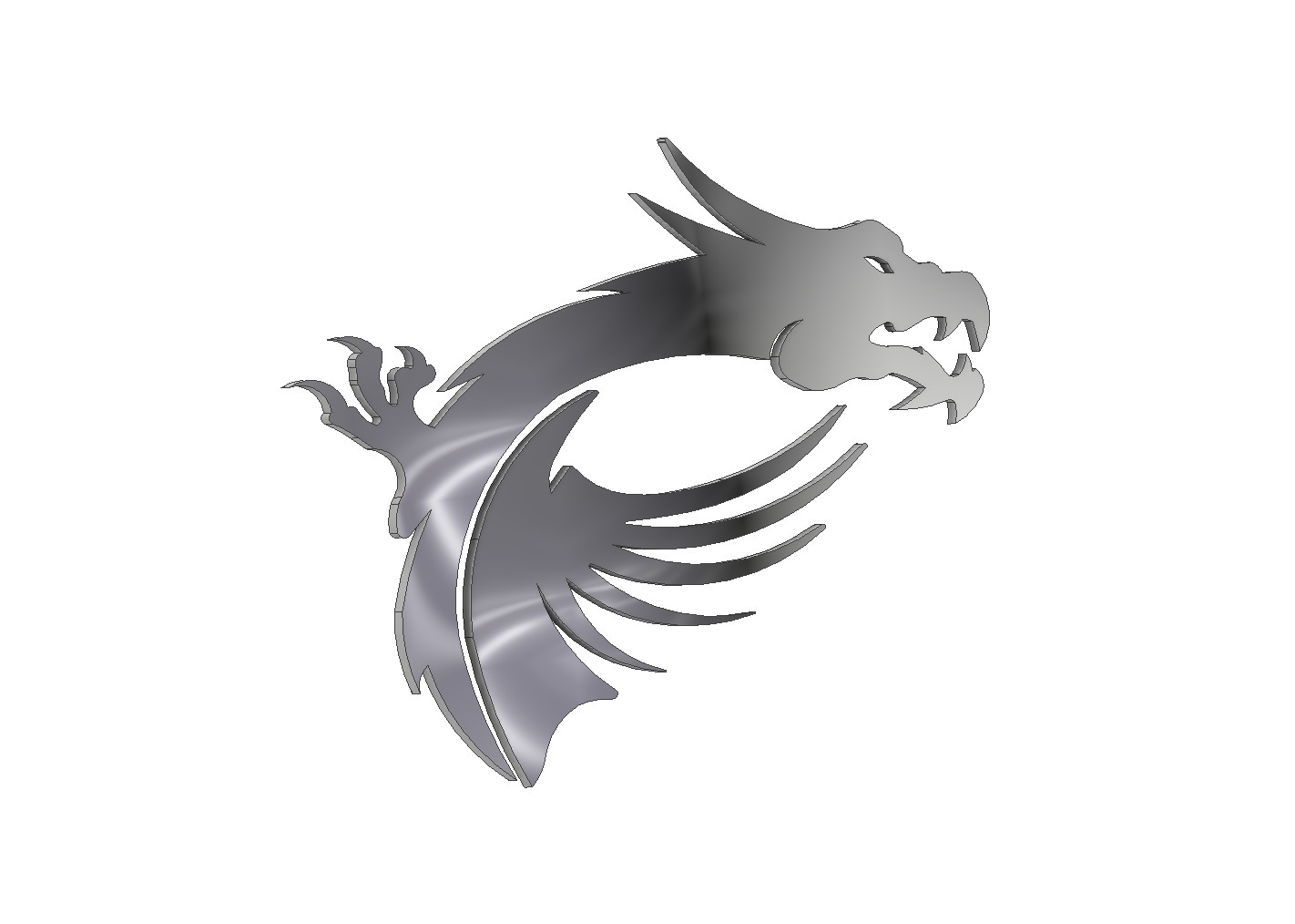 Archivo STL gratis Dragon MSI GAMER - LOGO 🐉・Diseño de impresión 3D ...